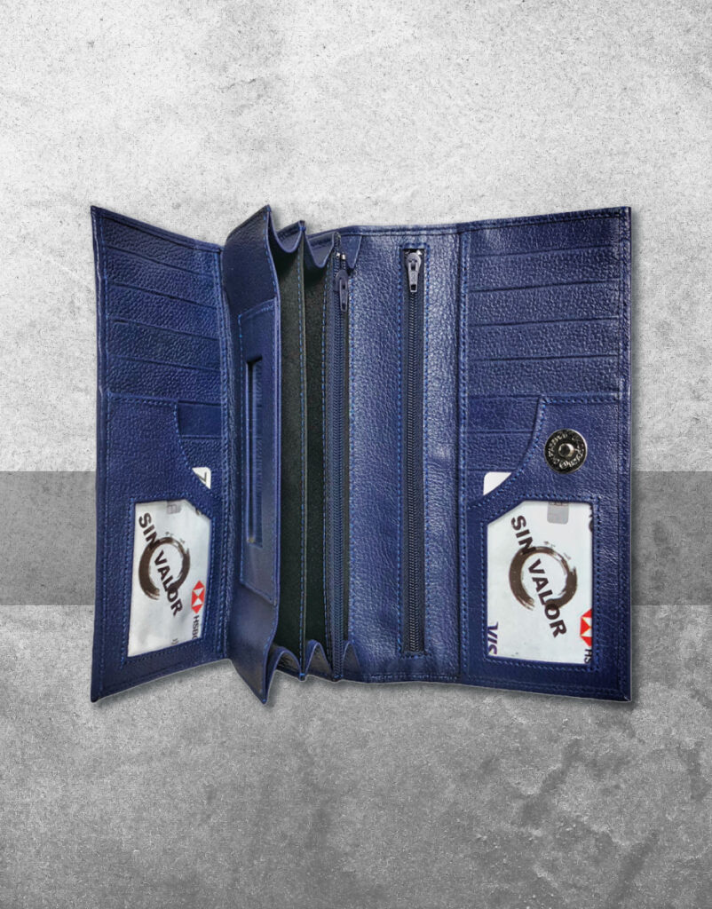 Cartera para Dama – Azul - De Piel y Algo Más