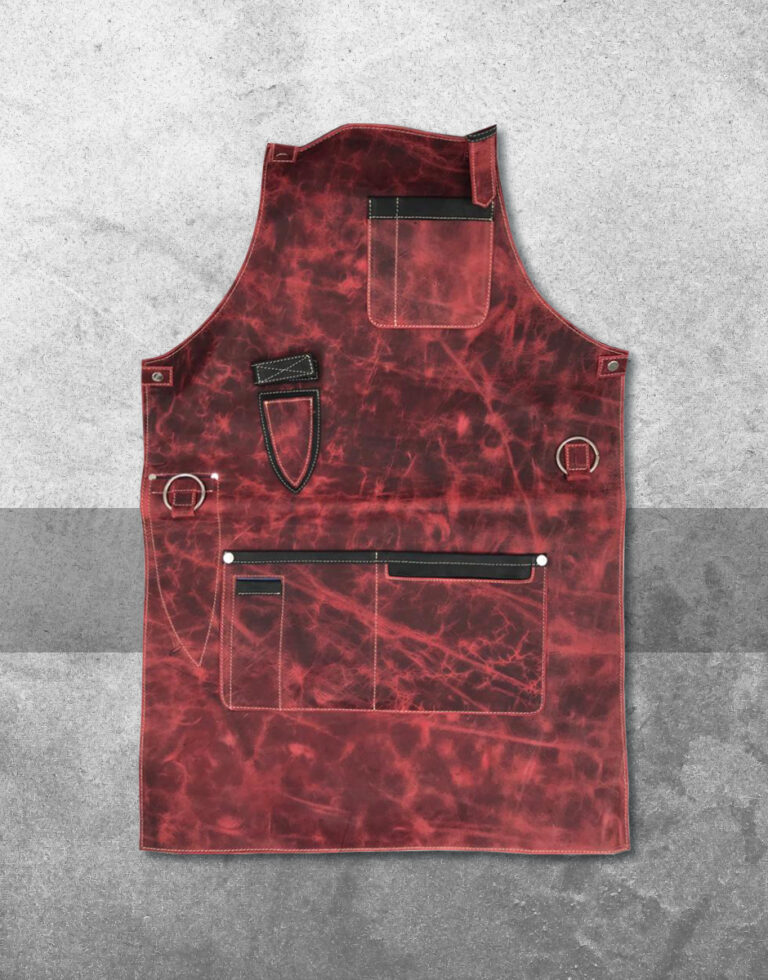 Mandil – Rojo Crack - De Piel y Algo Más